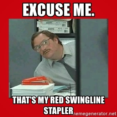 Red Swingline Stapler Memes Swingline 747 Rio Red Heavy Duty Stapler 20 ...