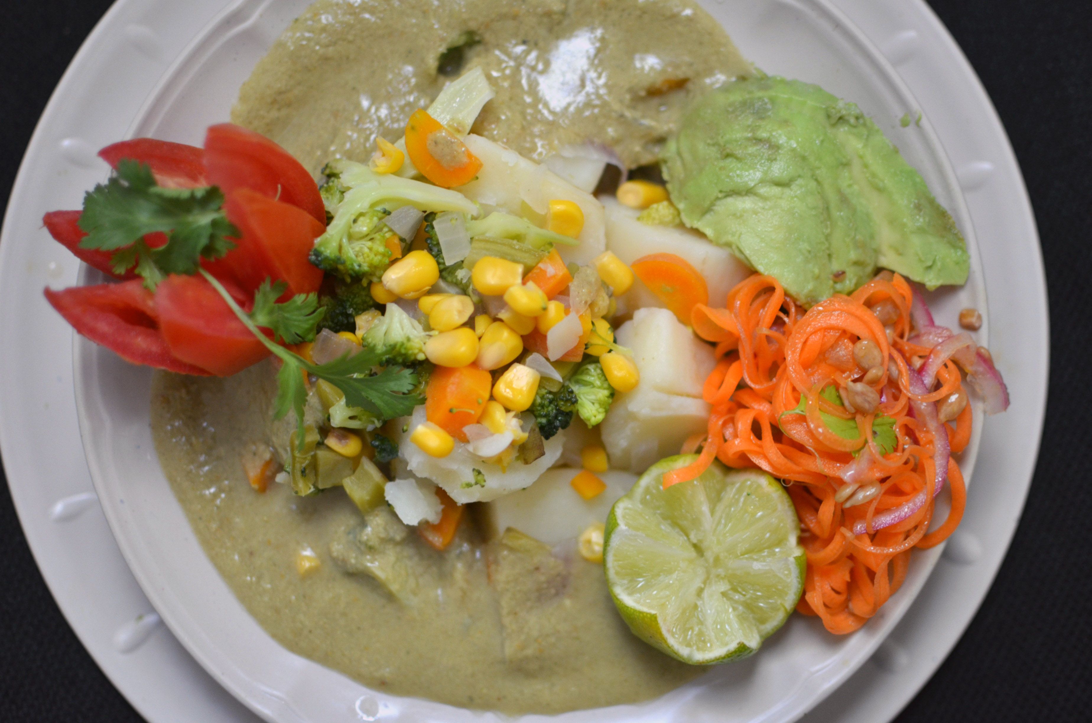 Potato Vegetable Stew with Mole Verde~Vegan — Steemit