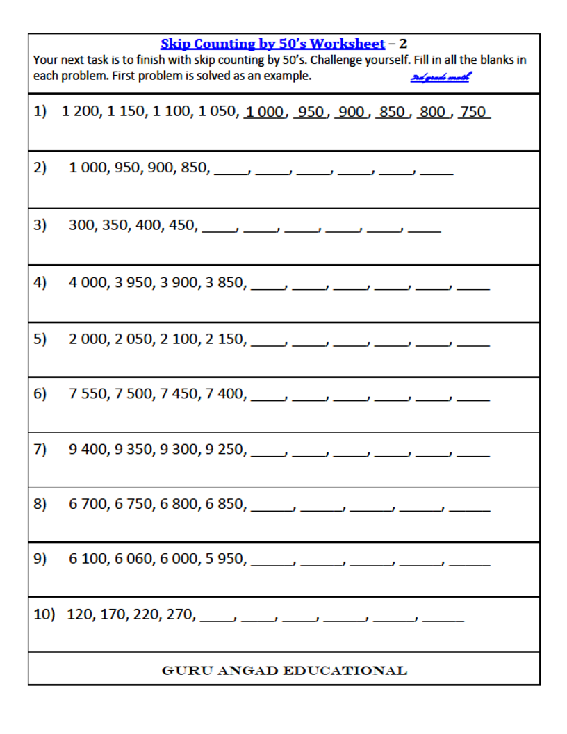 Counting To 100 Worksheet Kid Worksheet Printable