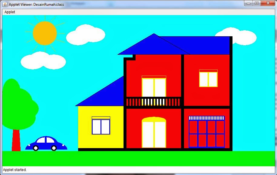 Draw House In Java Applet 2 Simple Graphics Java Awt Reference Book