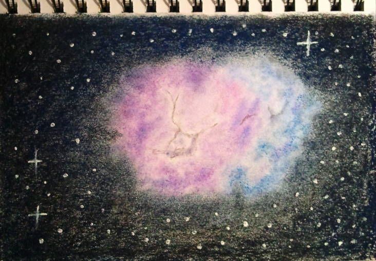 Stellar Nebula Drawing Easy For Kids