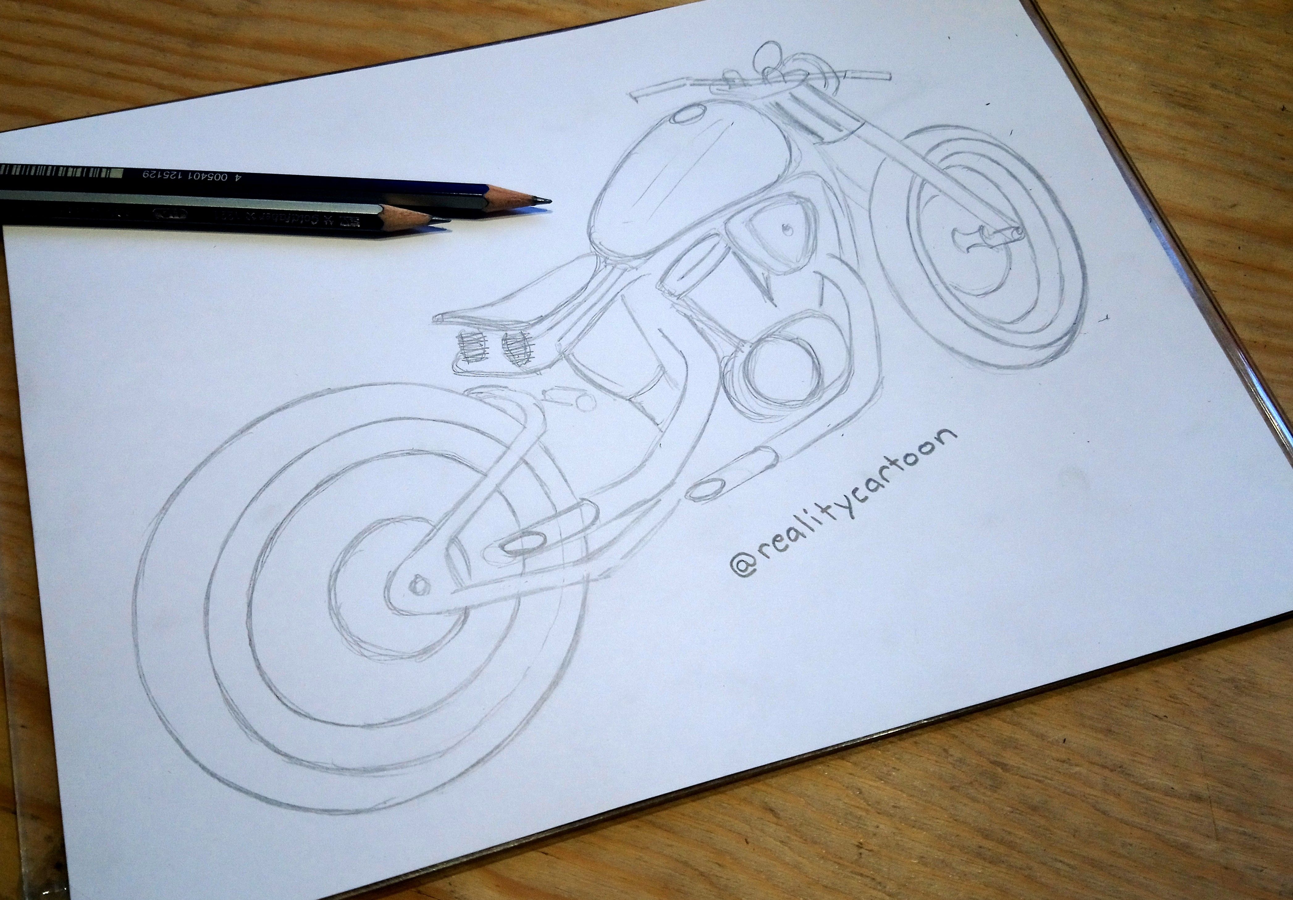 How To Draw A Bobber Motorcycle | Reviewmotors.co