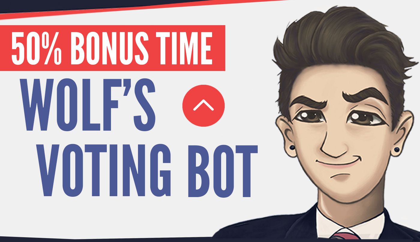 Bonus 50 Discount On Votes Wolfs Voting Bot — Steemit