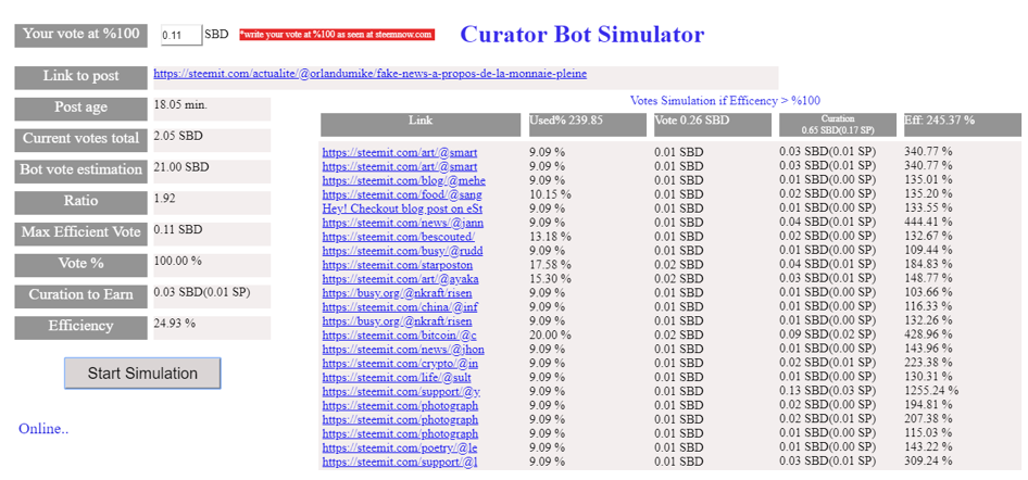 GitHub - firedreamgames/curation_bot_simulator: Steemit Curation Bot Simulator